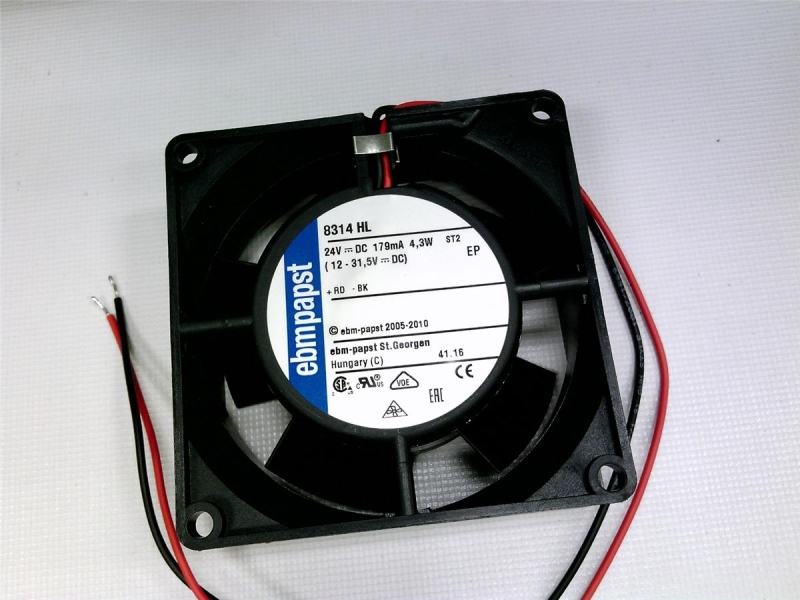 8314HL Fan/Thermal Management for Control Panel by EBM PAPST