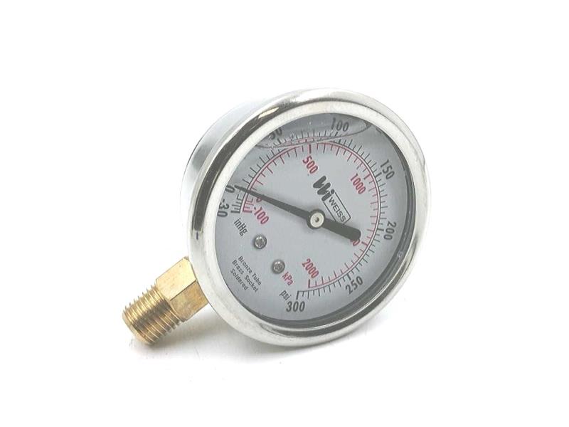 LF25S-1,-30-0-300 Pressure Gauge by WEISS INSTRUMENTS
