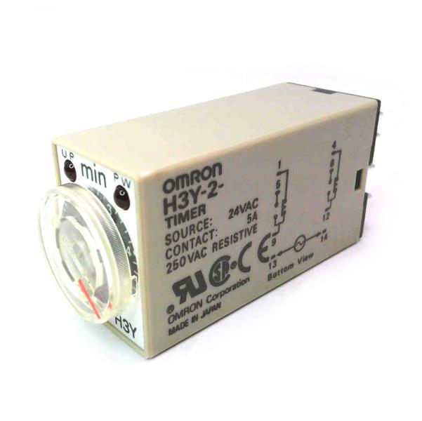H3Y-2 AC24 5M Time Delay Relay by OMRON