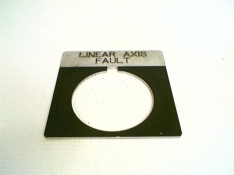 800T-X559E-LINEAR-AXIS-FAULT Legend Plate by ALLEN BRADLEY