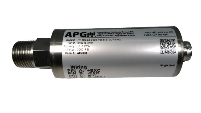 PT-400-L5-3000-PSI-S-E17L-P1-M2 Pressure Sensor/Transducer by APG SENSOR