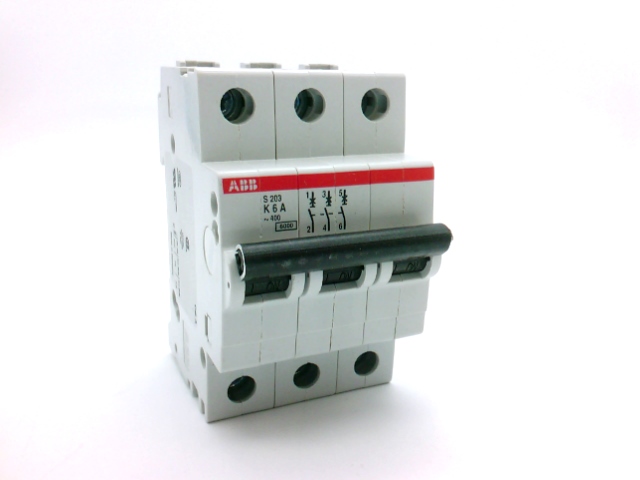 S203-K6 Din Rail Mount Circuit Breaker by - ABB - ASEA BROWN BOVERI