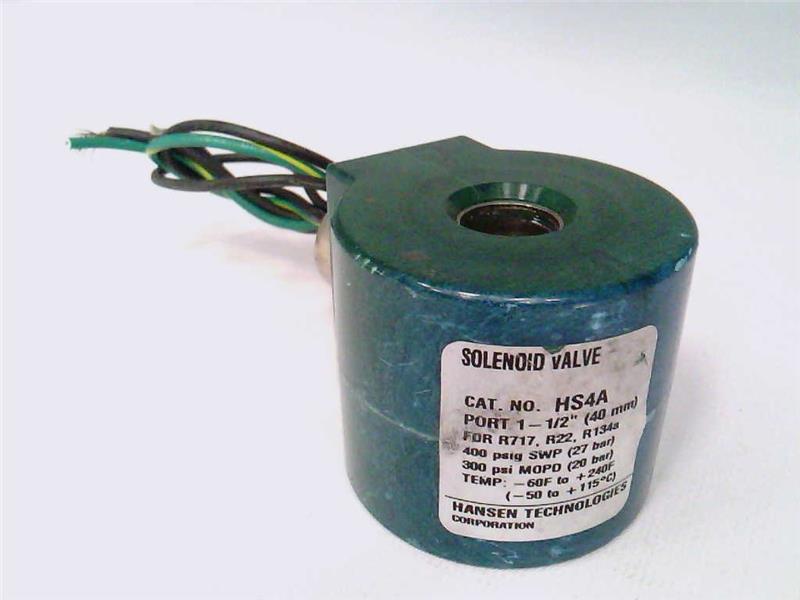 70-0582-24VAC 18" LEADS, 1/2" NPSM CONDUIT Solenoid Coil by HANSEN ...