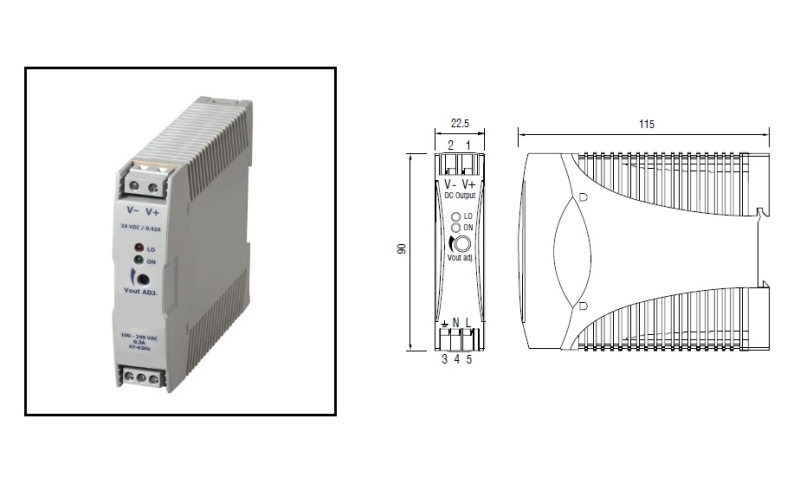 PS5R-A24-SUB Power Supply by RADWELL VERIFIED SUBSTITUTE