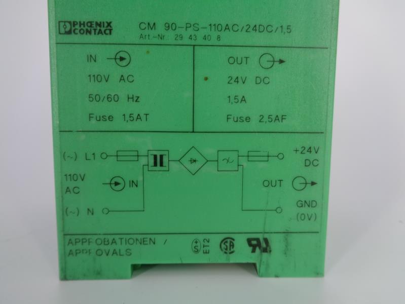 CM-90-PS-110AC/24DC/1.5 Power Supply par PHOENIX CONTACT