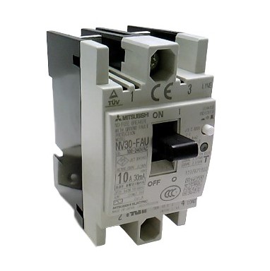 NV30-FAU-10A-3P-AC100-200V Molded Case Circuit Breaker by MITSUBISHI