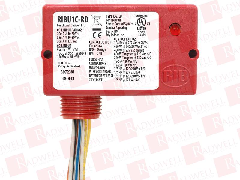 RIBU1C-RD Relay/Socket by FUNCTIONAL DEVICES RIB