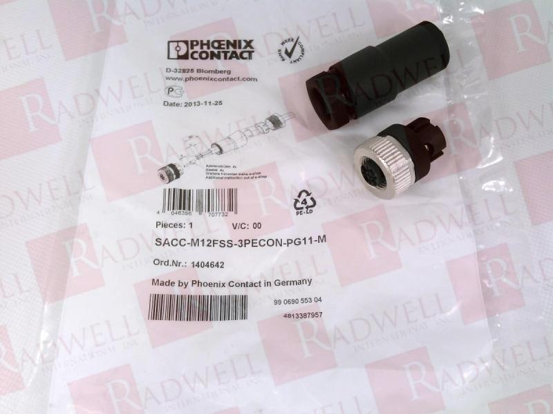 SACC-M12FSS-3PECON-PG11-M Connector/Terminal/Pin by PHOENIX CONTACT