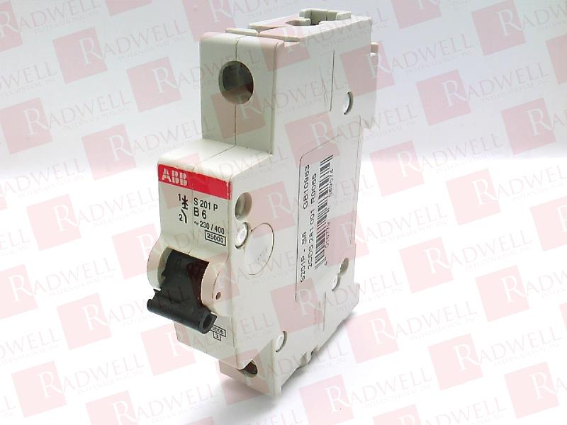 S201P-B6 Molded Case Circuit Breaker by - ABB - ASEA BROWN BOVERI