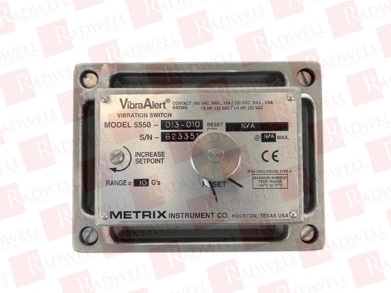 5550-013-010 Vibration Switch by METRIX VIBRATION