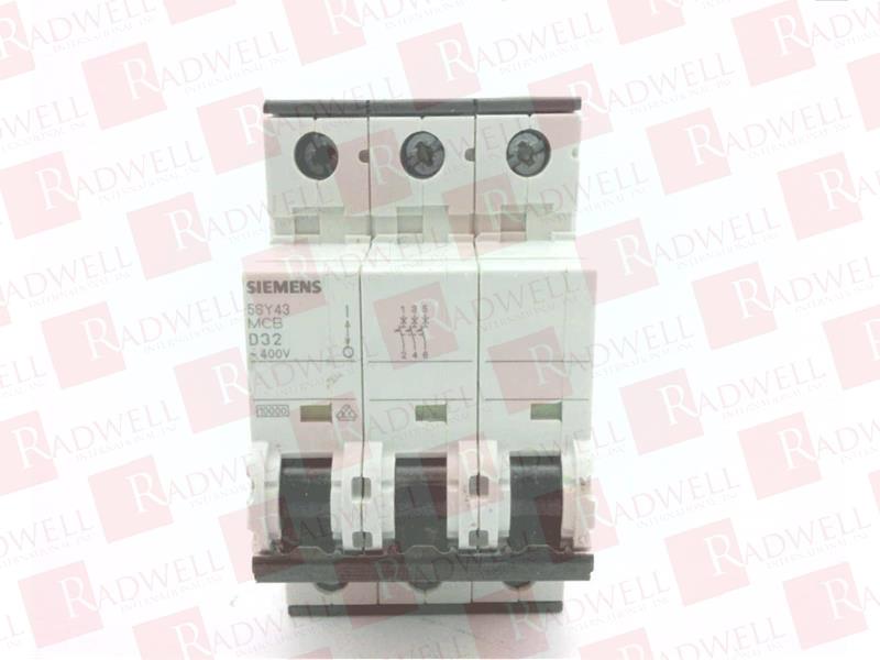 5SY43-MCB-D32 Din Rail Mount Circuit Breaker by SIEMENS