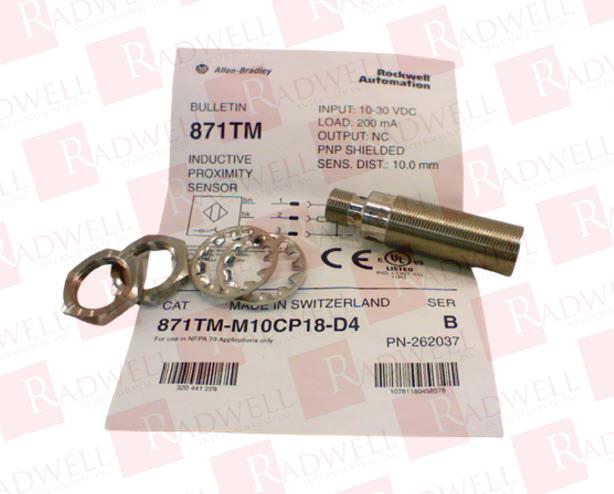 871TM-M10CP18-D4 Proximity Switch by ALLEN BRADLEY