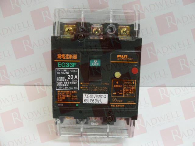 EG33F-20A-30MA Panel Mount Circuit Breaker by FUJI ELECTRIC