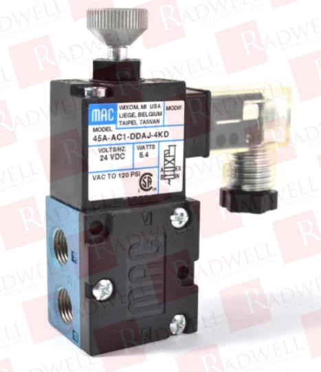 45A-AC2-DDFJ-4JB=CLSF Solenoid Valve by MAC VALVES INC