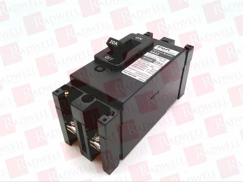 SA32-2P-20A Molded Case Circuit Breaker by FUJI ELECTRIC