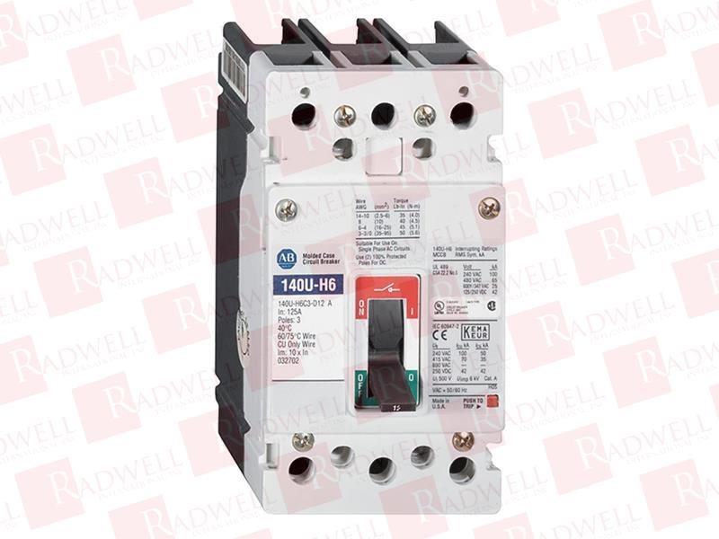 140U-H6C3-C35 Molded Case Circuit Breaker by ALLEN BRADLEY