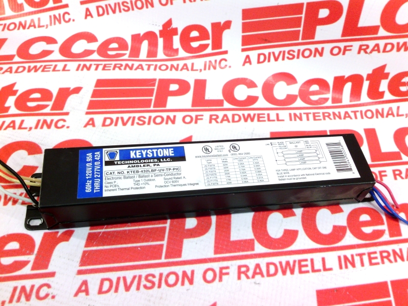 KTEB-432LBF-UV-TP-PIC Ballast/Ignition Transformer by KEYSTONE TECHNOLOGIES