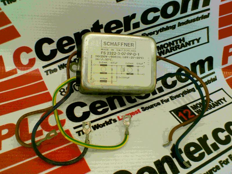 FS2322-3-07-PP-D-1 RFI/EFI/EMI Noise Filter by SCHAFFNER