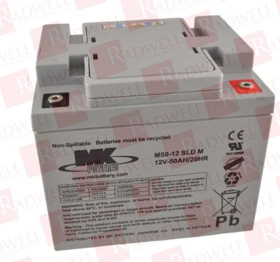 M50-12 SLD M Industrial Battery by MK BATTERY