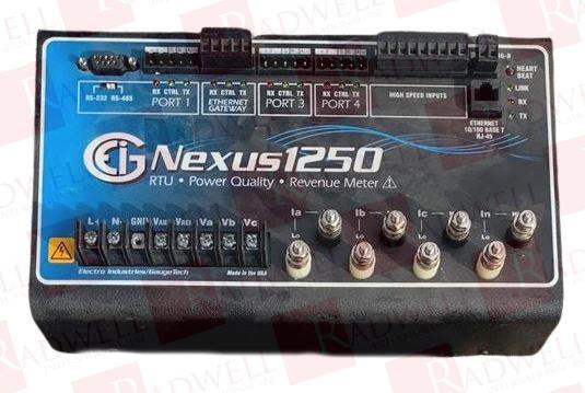 NEXUS-1250-2MEG-G-D-60 HZ-INP100 Panel Meter by ELECTRO INDUSTRIES