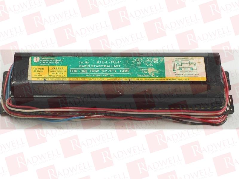 412-L-TC-P Ballast/Ignition Transformer by UNIVERSAL LIGHTING TECHNOLOGY