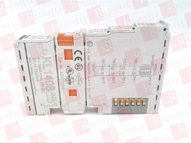 KL1408 PLC Programming Terminal by BECKHOFF