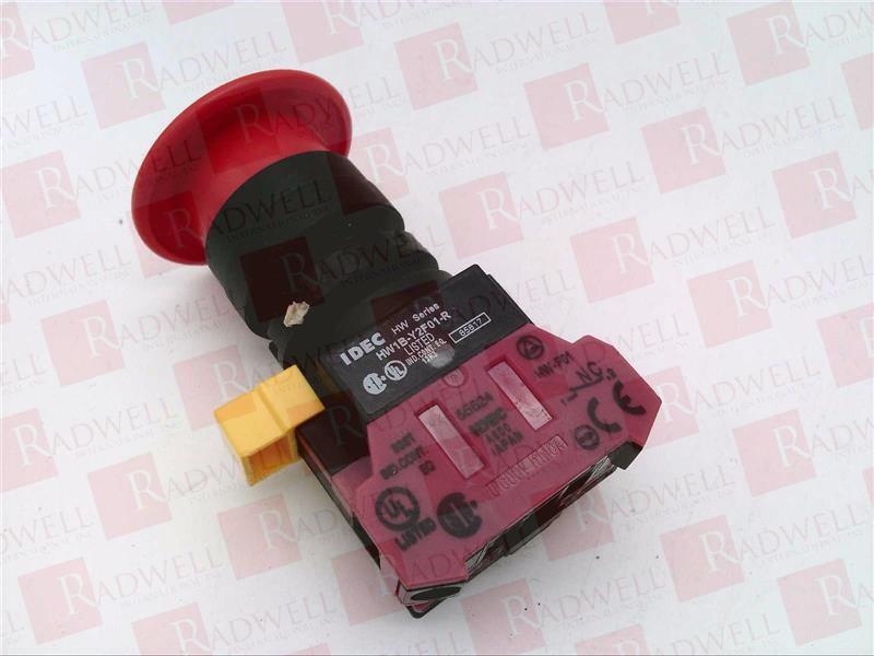 HW1B-Y2F01-R Pushbutton by IDEC