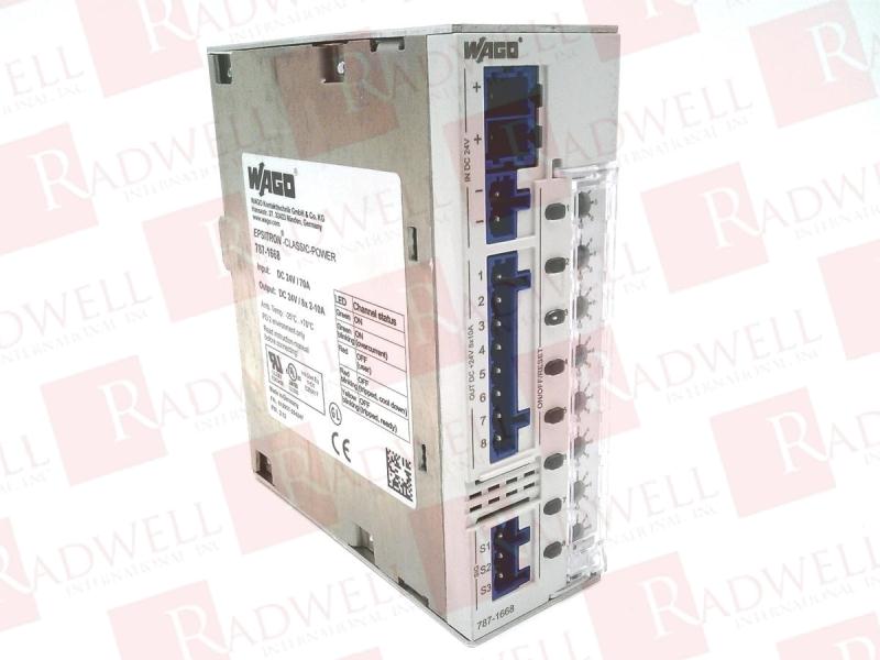 787-1668 Din Rail Mount Circuit Breaker by WAGO