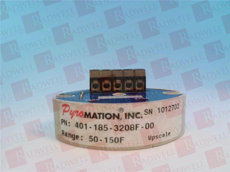 401-185-3208F-00 Temperature Transmitter by PYROMATION INC
