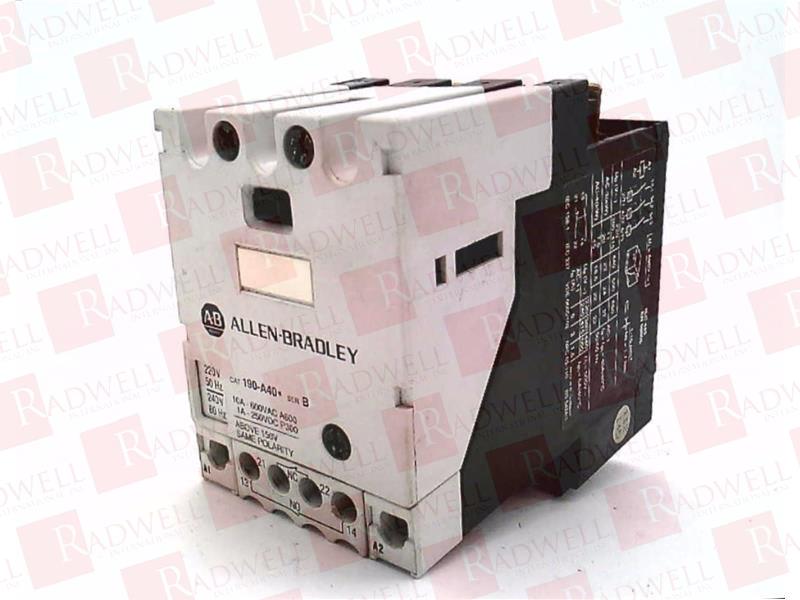 190-A40A Contactor by ALLEN BRADLEY