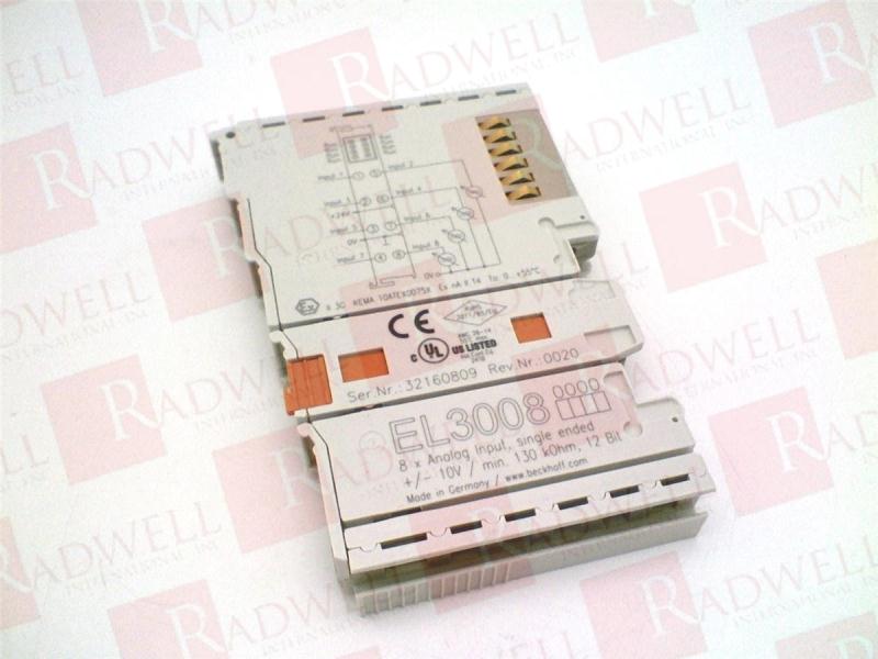 EL3008 PLC Programming Terminal by BECKHOFF
