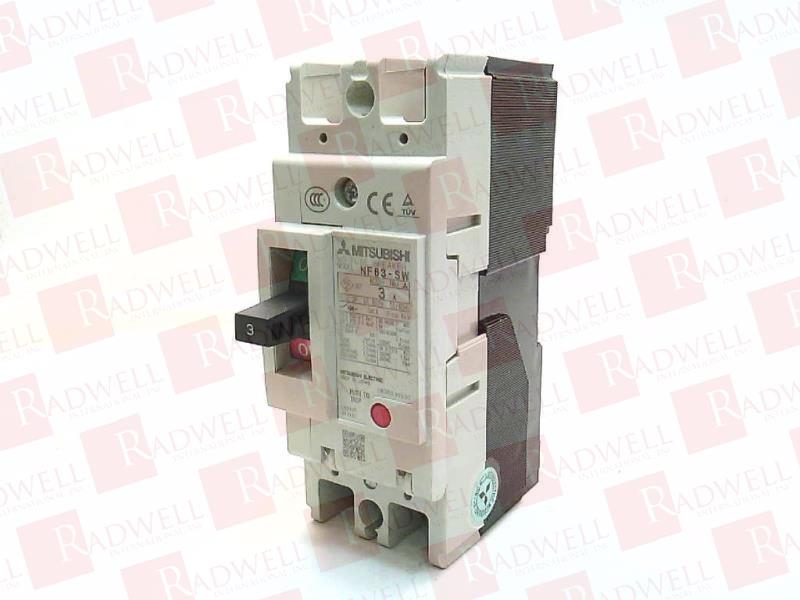 NF63-SW-3P-3A Molded Case Circuit Breaker by MITSUBISHI