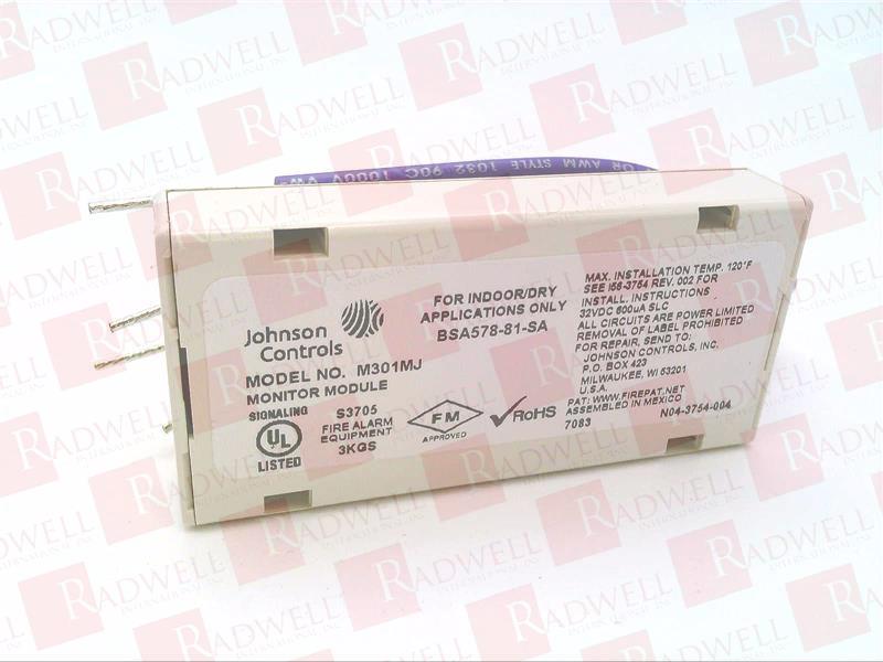M301MJ Fire Alarm by JOHNSON CONTROLS