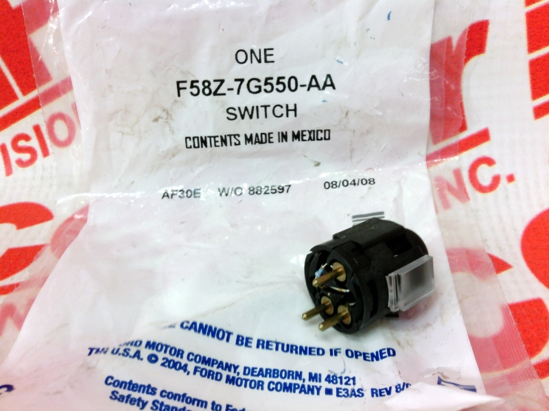 F58Z-7G550-AA Electrically Operated Lock by FORD