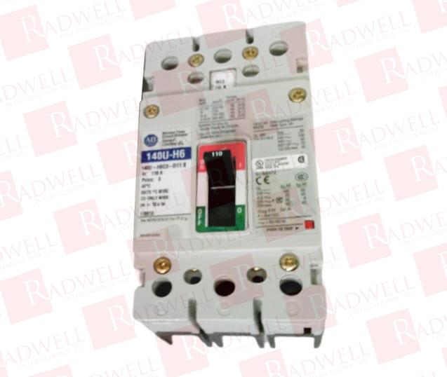 140U-H6C3-D11 Molded Case Circuit Breaker by ALLEN BRADLEY
