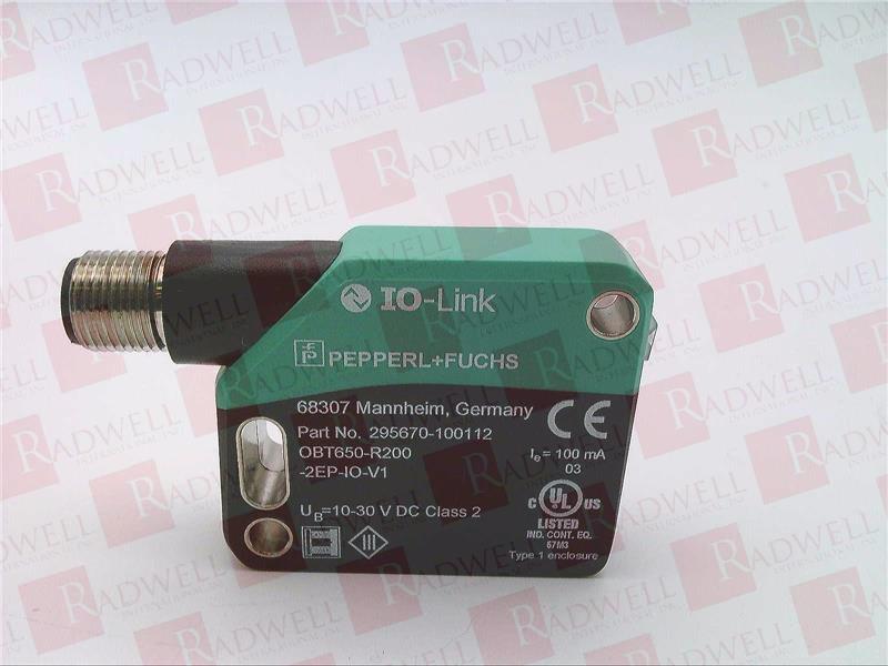 OBT650-R200-2EP-IO-V1 Photoelectric by PEPPERL & FUCHS