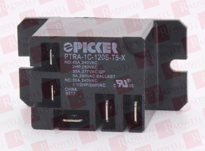 PTRA-1C-120S-T5-X Relay/Socket by PICKER COMPONENTS
