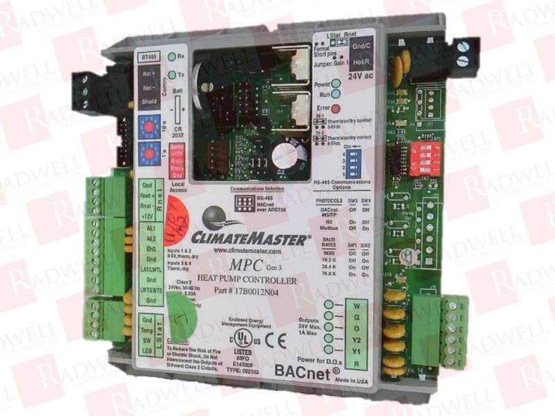 17B0012N04 HVAC Control System Board by CLIMATEMASTER