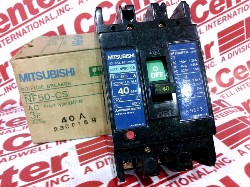 NF50-CS-3P-40A Molded Case Circuit Breaker by MITSUBISHI