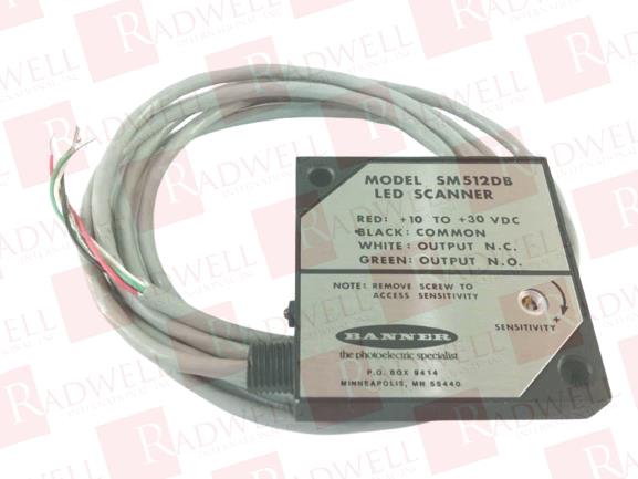 SM512DB Photoelectric by BANNER ENGINEERING