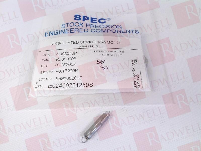 E0240-022-1250-S Spring by SPEC SPRING