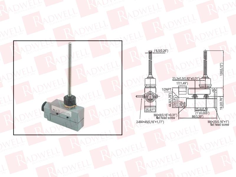 ZE-NJ-2S-SUB Selector Switch by RADWELL VERIFIED SUBSTITUTE
