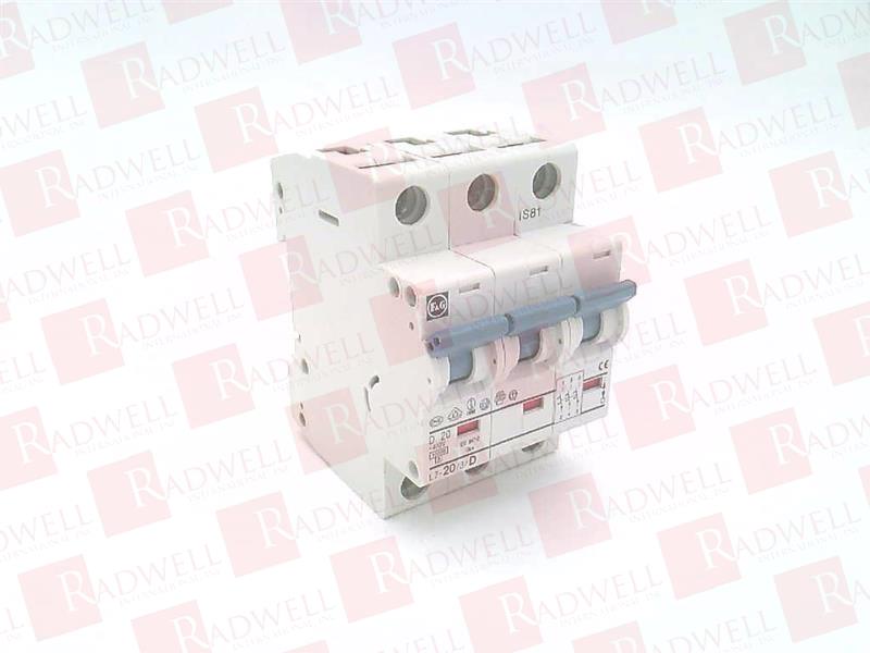 L7-20/3/D Molded Case Circuit Breaker by F&G