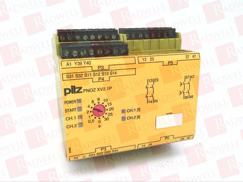 PNOZ-XV2.1P-30/24-240VACDC-2N/O Safety Relay by PILZ