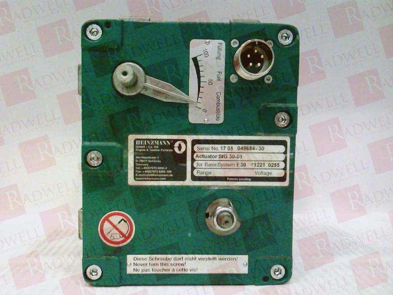 STG 30-01 Servo Actuator by HEINZMANN