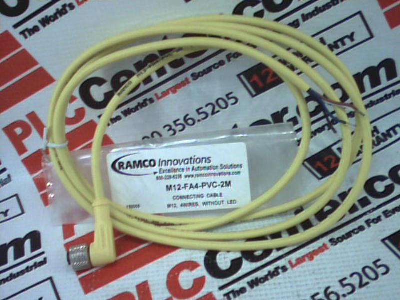 M12-FA4-PVC-2M QD Cable/Cord Set by RAMCO