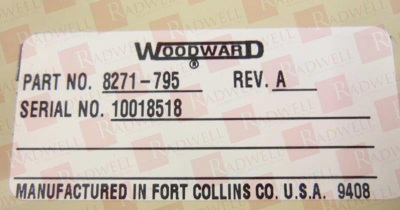 8271-795 PLC Module/Rack by WOODWARD