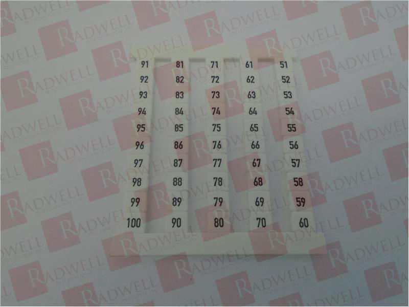 DEK 5 FS 51-100 Wire/Terminal Marker by WEIDMULLER