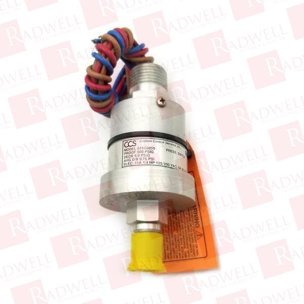 611G9055 Pressure Switch by CUSTOM CONTROL SENSORS