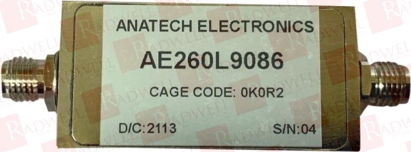 AE260L9086 RFI/EFI/EMI Noise Filter by ANATECH ELECTRONICS